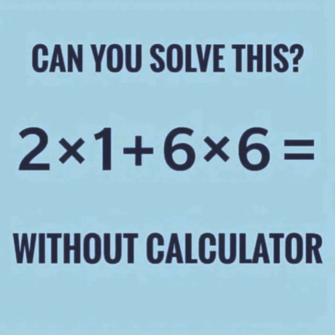 Solve this question without using a calculator - samrtlifehub